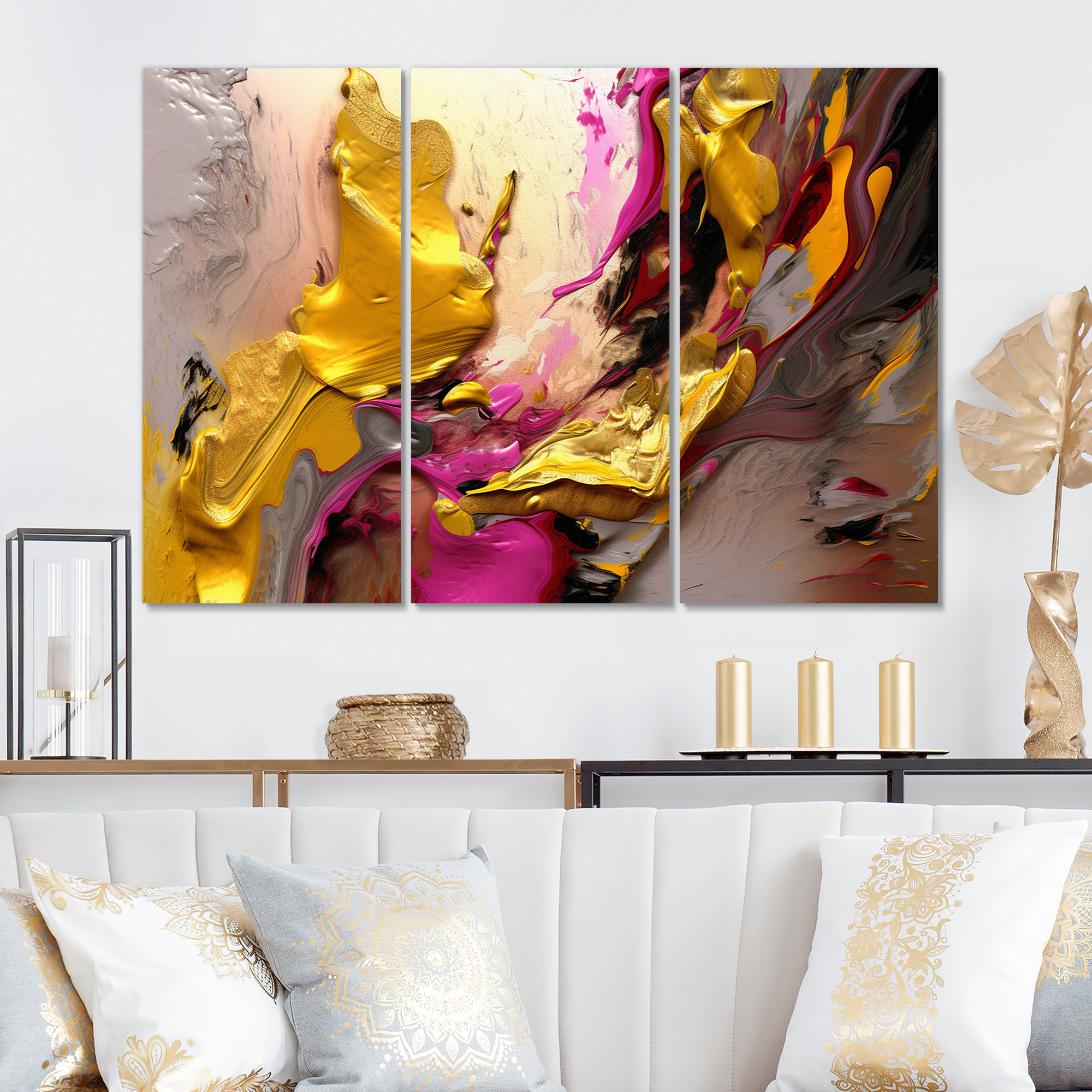 Ivy Bronx Luscious Interlude Of Divine Secrets Abstract IV On Canvas 3 ...