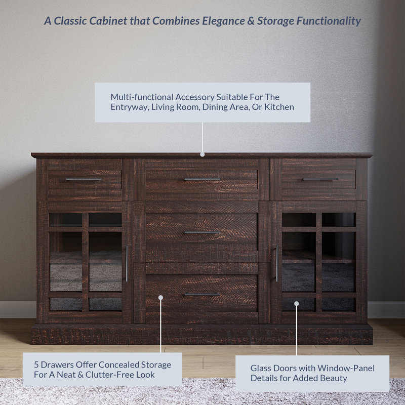 August Grove® Annest 58'' Sideboard & Reviews | Wayfair
