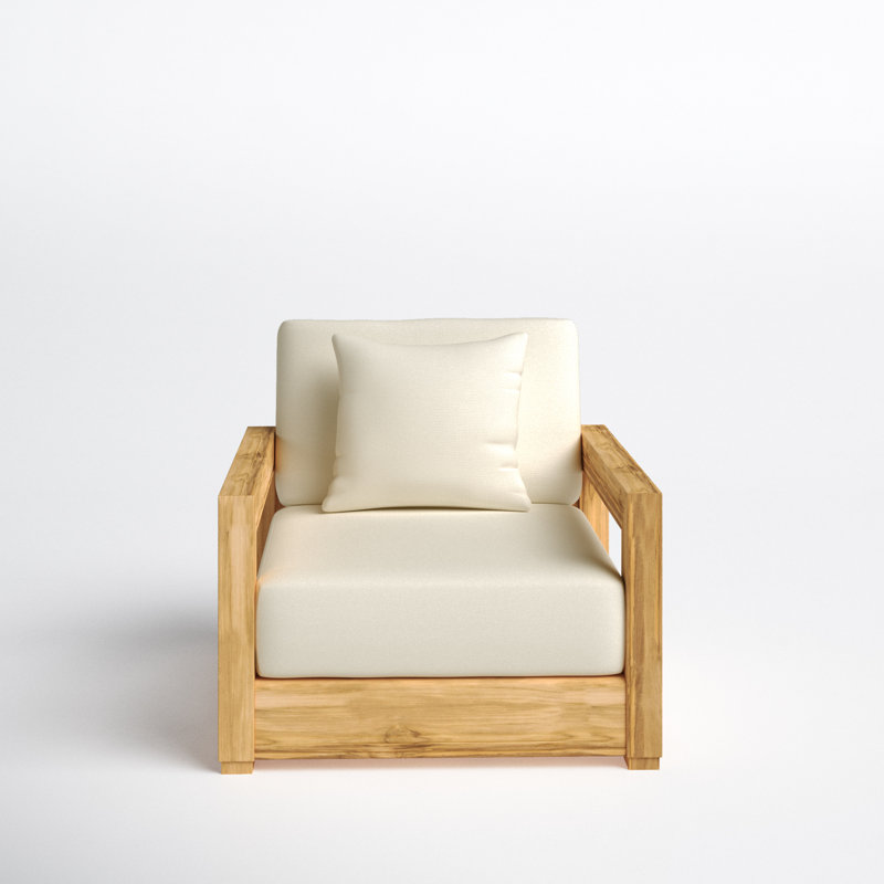 Joss & Main Melrose Teak Outdoor Lounge Chair & Reviews | Wayfair