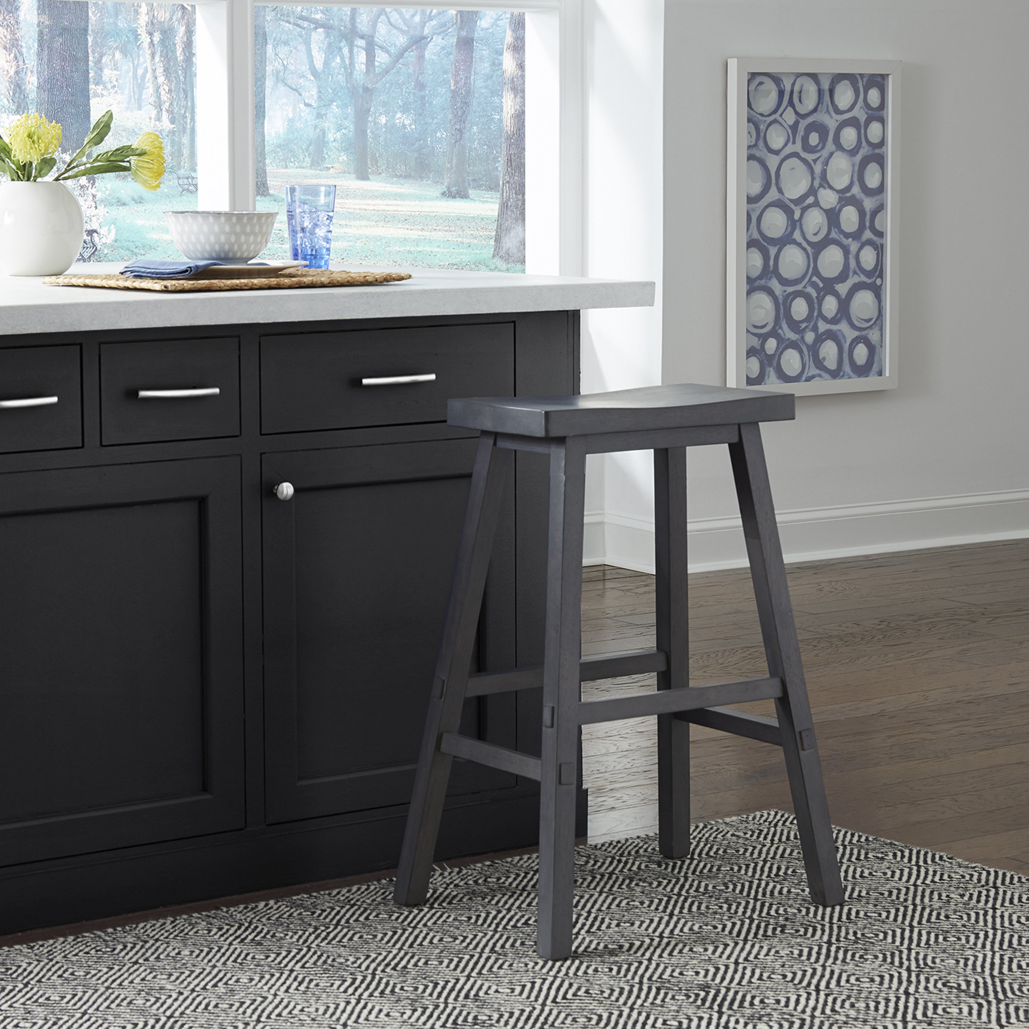 Liberty Furniture Creations 30 Inch Sawhorse Stool- Slate | Wayfair