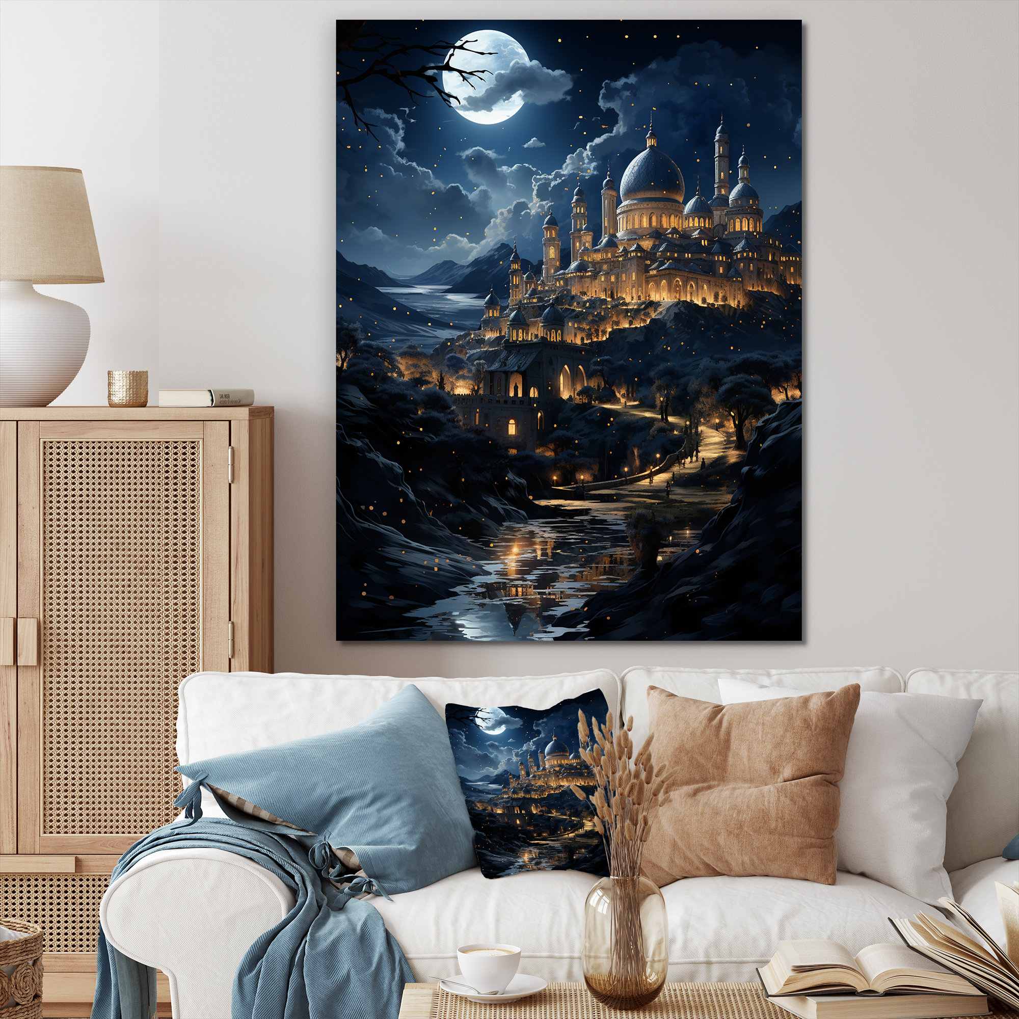 Winston Porter Bethlehem Starlight Christianism Landscape On Canvas ...