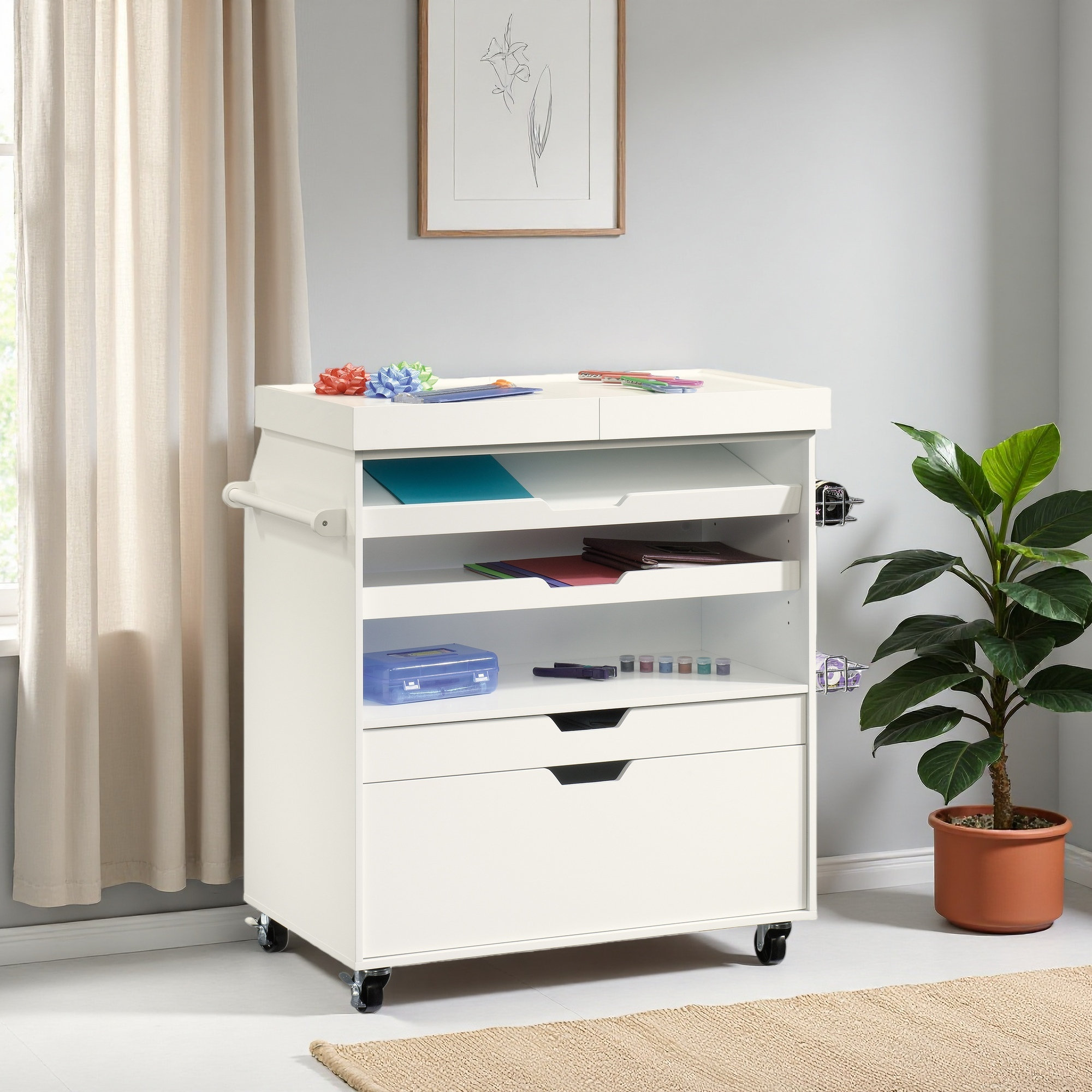 Inbox Zero Craft Cart | Wayfair