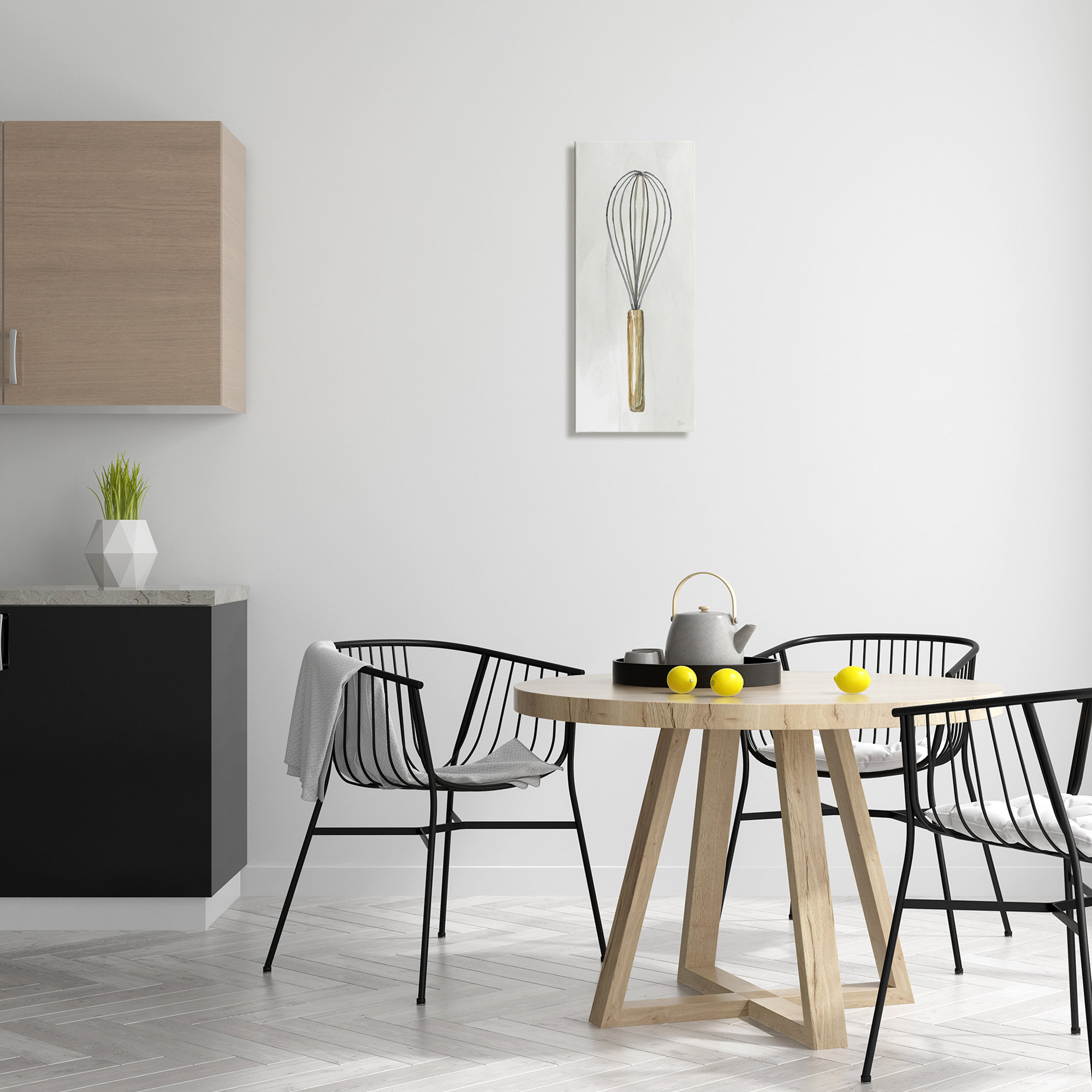 Winston Porter Rustic Kitchen Whisk Canvas Wall Art by Nan | Wayfair