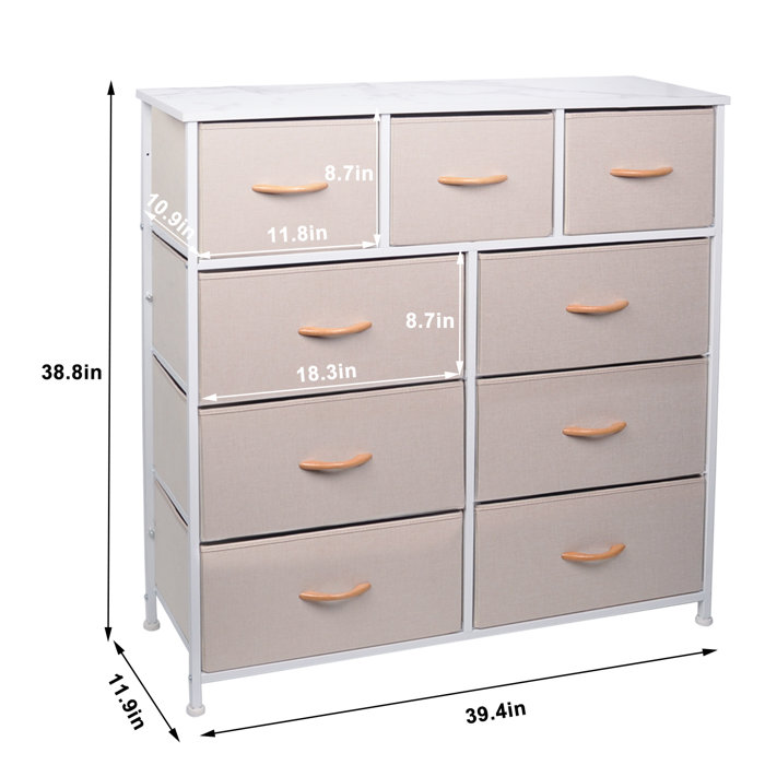 Rebrilliant Matherly 9 Drawer Storage Chest & Reviews | Wayfair