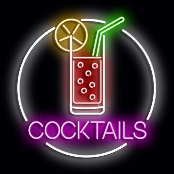 Happy Larry Cocktail 60cm LED Beer and Liquor Neon Sign | Wayfair.co.uk