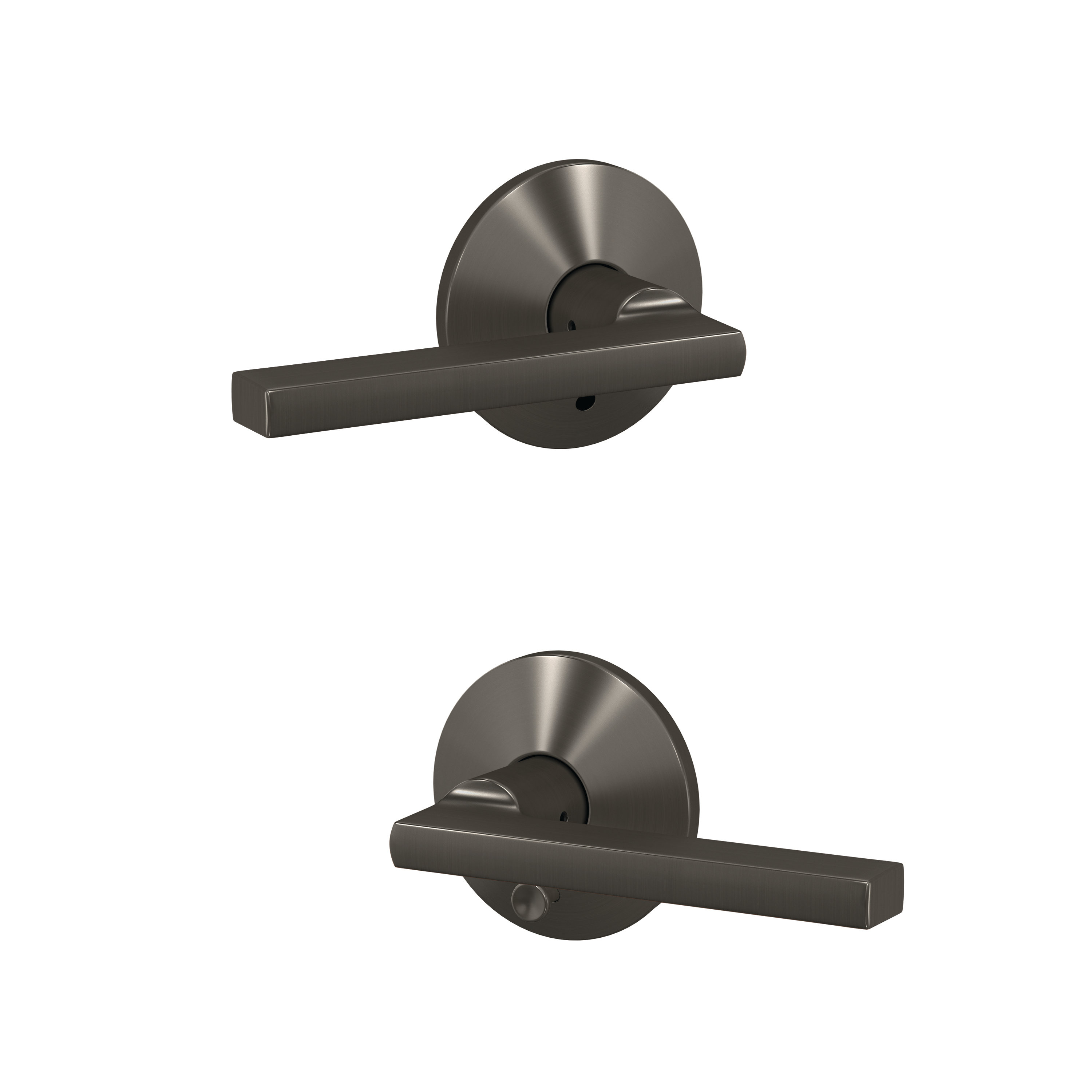 Schlage Latitude Custom Hall-Closet and Bed-Bath Door Lever with ...