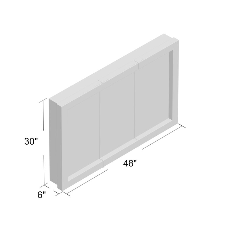 Winston Porter Searle Medicine Cabinet - Bathroom Wall Cabinet with ...