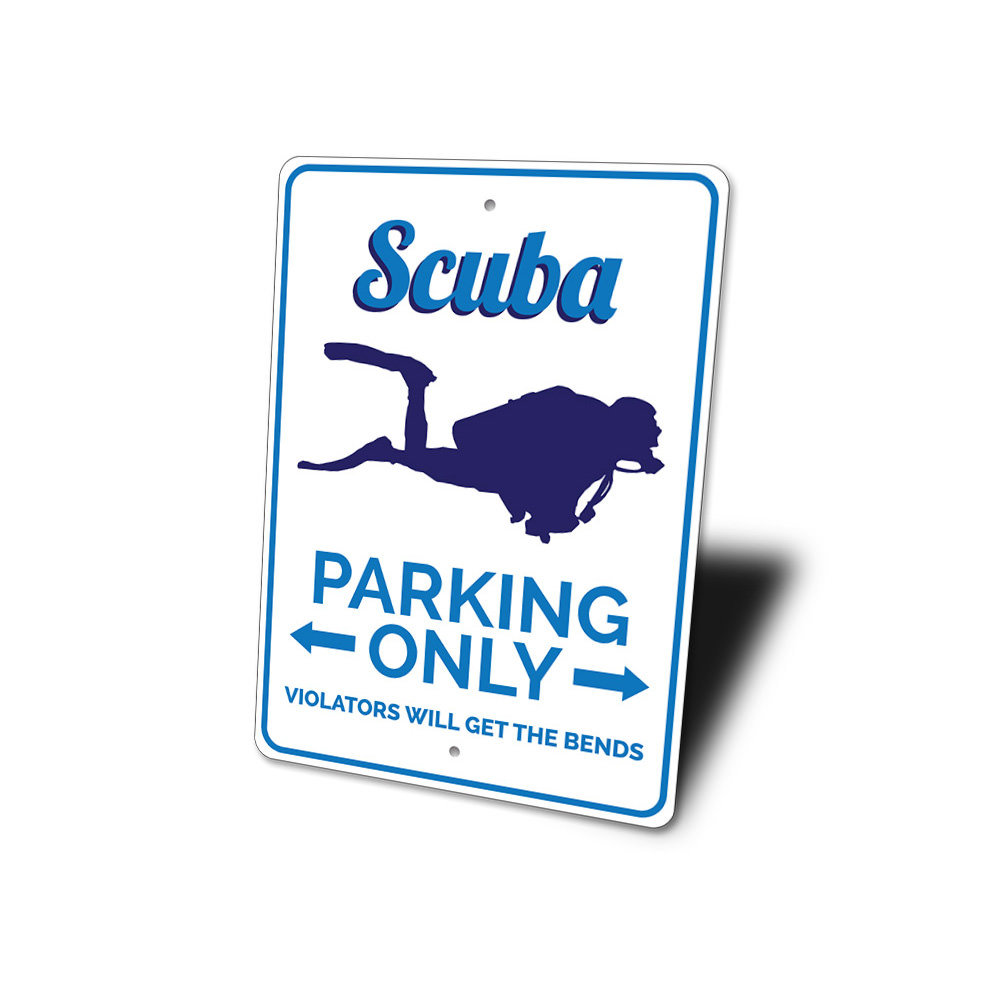 Lizton Sign Shop, Inc Scuba Parking Aluminum Sign | Wayfair
