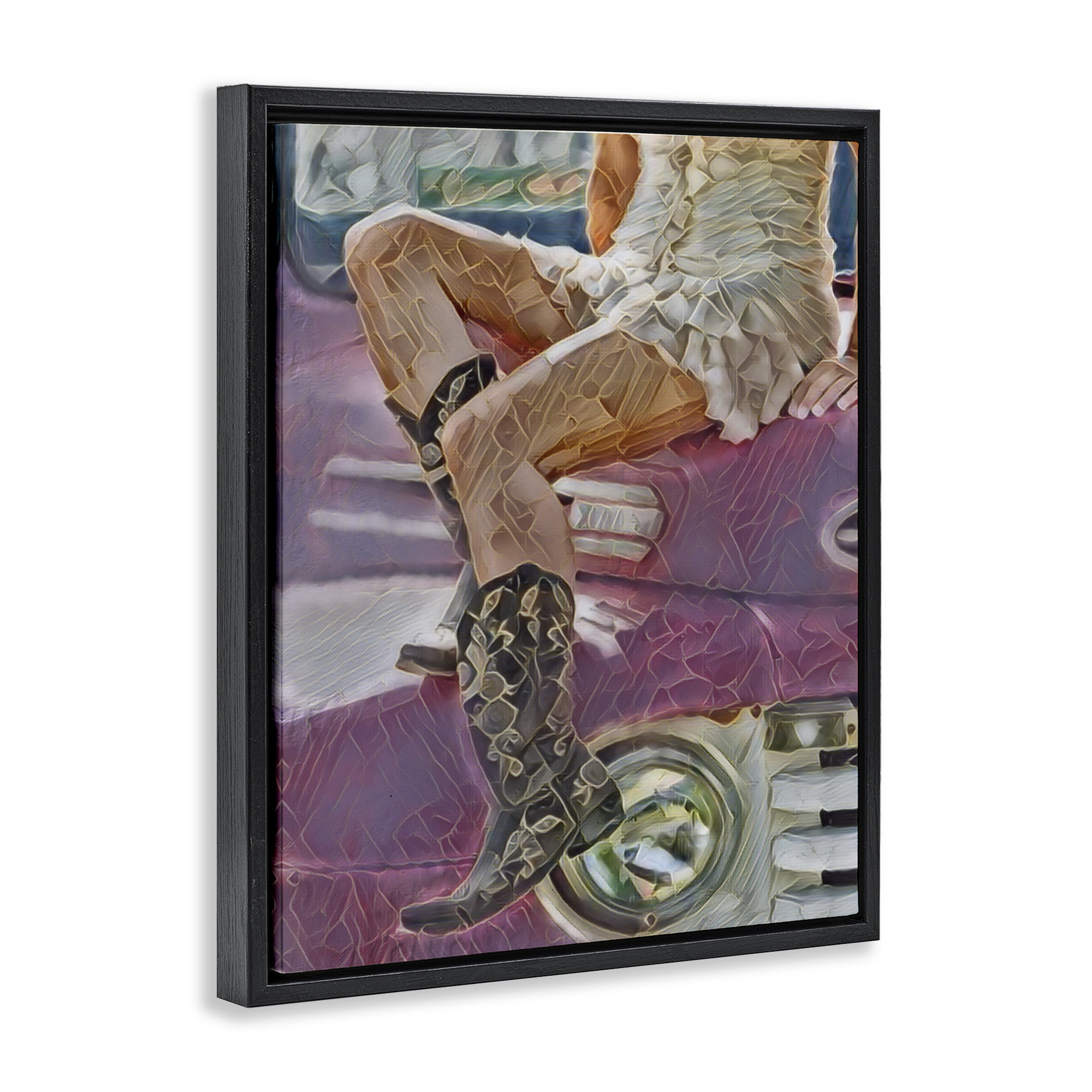 Ophelia & Co. Romantic Westerns Cowgirl Floating Frame, design by Jesse ...