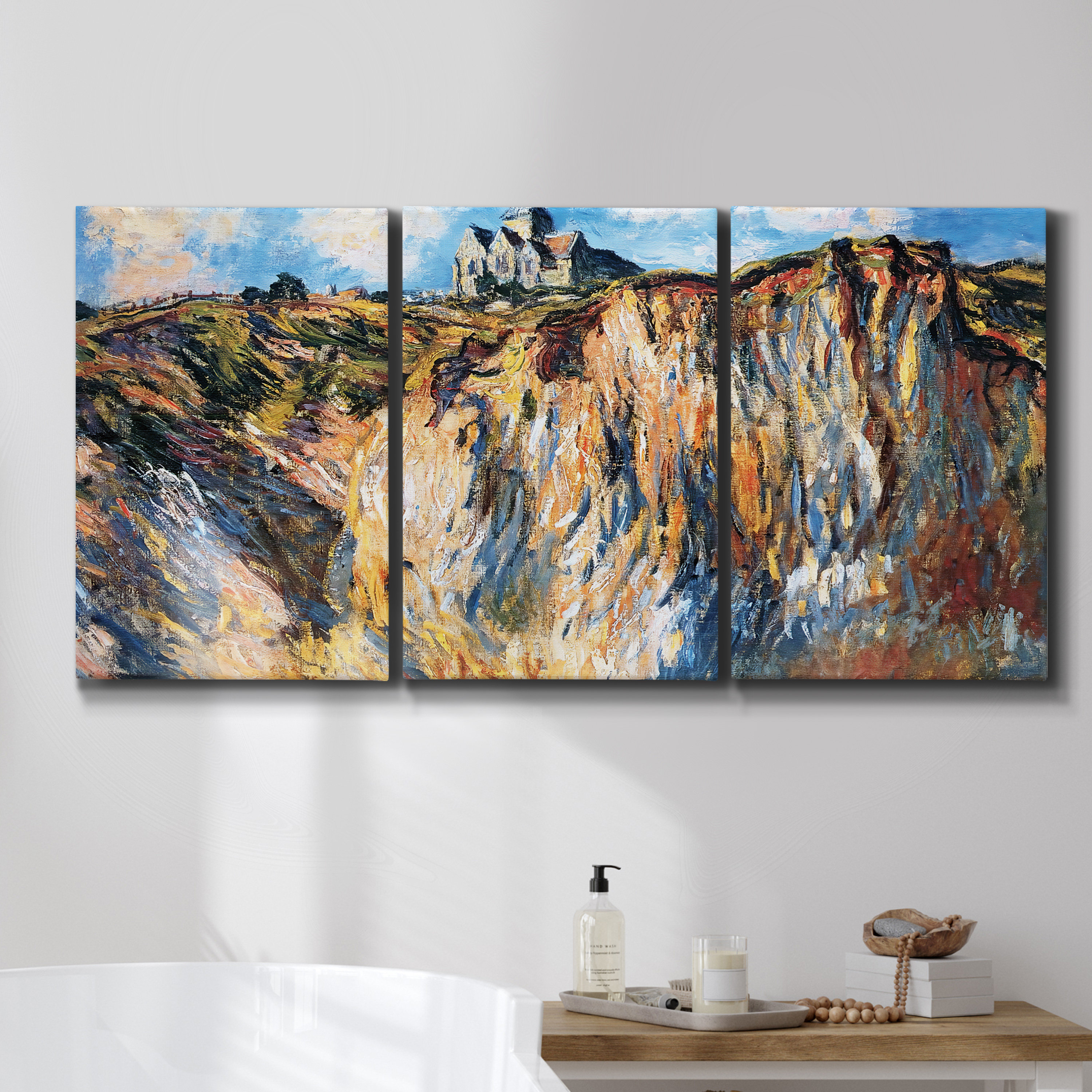 Loon Peak® Pink Cheetah Map Framed On Canvas 3 Pieces Print | Wayfair