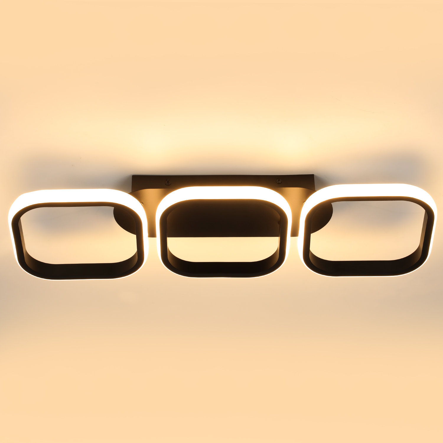 OYAJIA 3-color ceiling lamp, dimmable LED ceiling light, living room ...