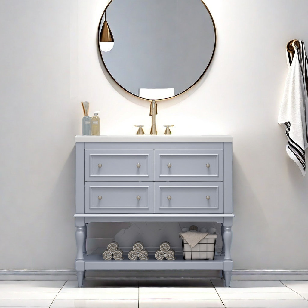 Charlton Home® 36" Bathroom Vanity Cabinet With Sink Combo Set ...