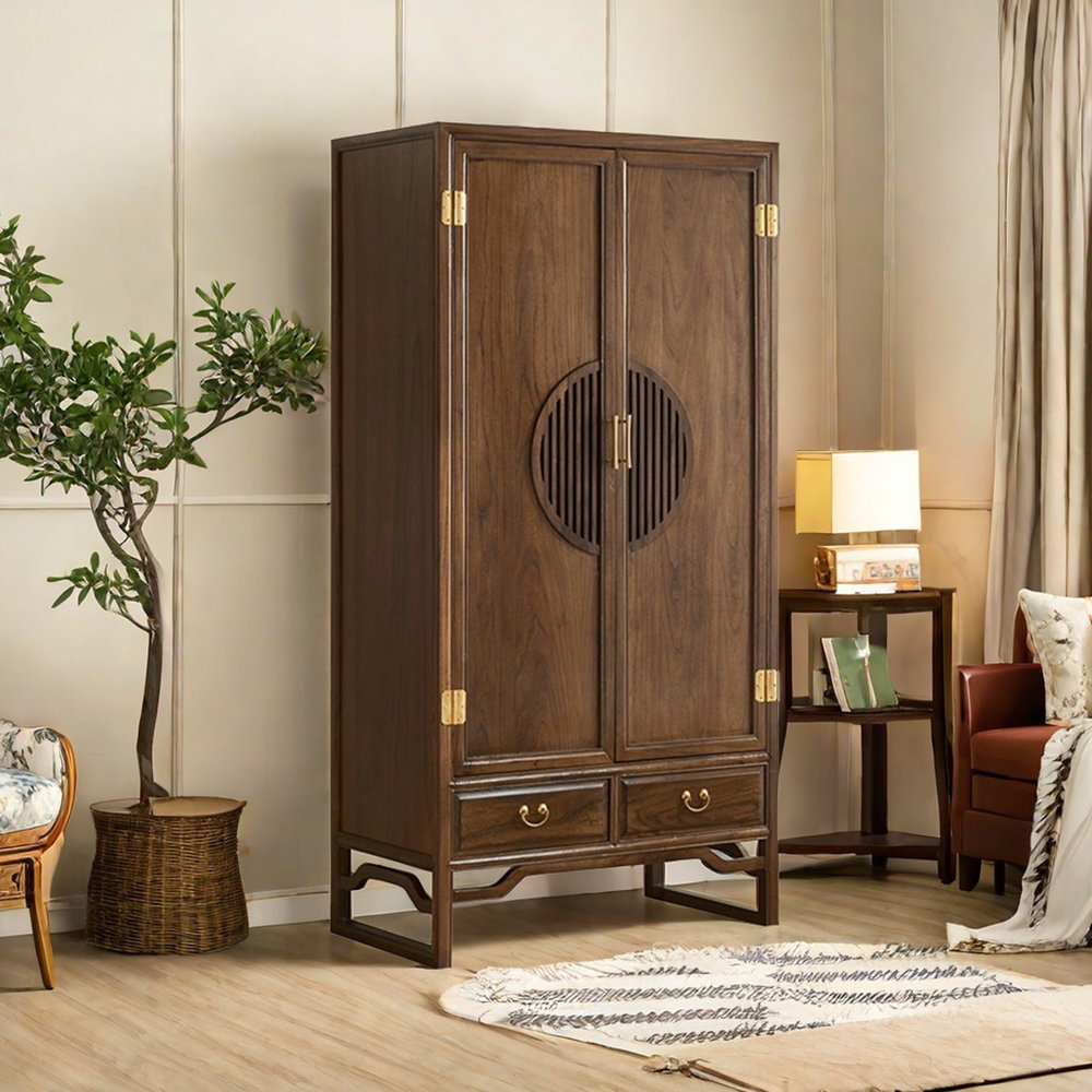 Parttlion Chinese style retro simple wardrobe | Wayfair