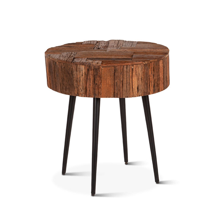 Home Trends & Design Palm Desert Reclaimed Wood Side Table | Perigold