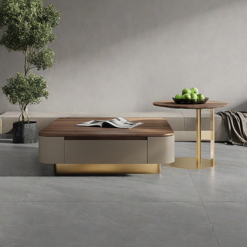 Trentastic Trails Light luxury square solid wood coffee table | Wayfair