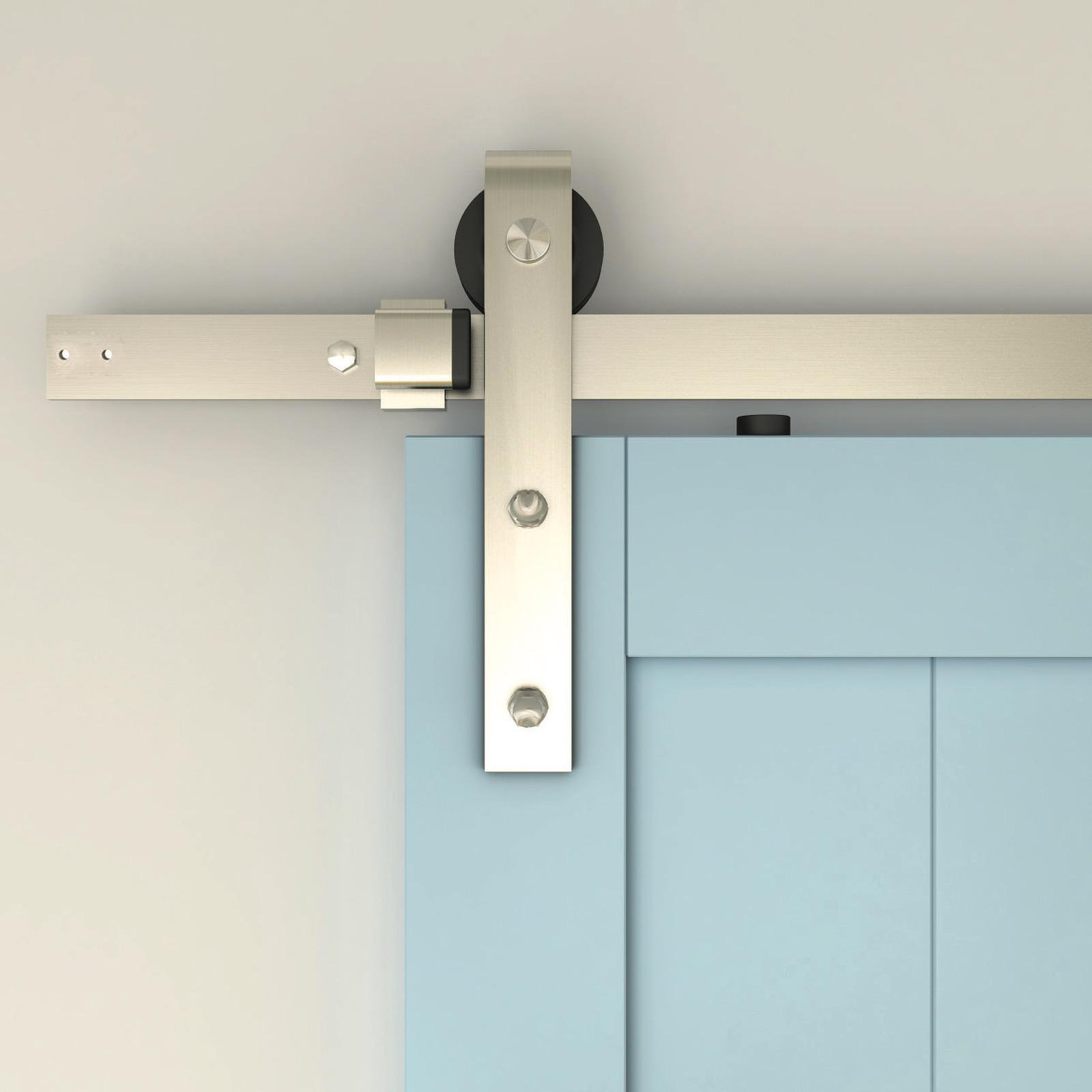 Stone Harbor Hardware Barn Strap Style Sliding Door Hardware Track Set ...