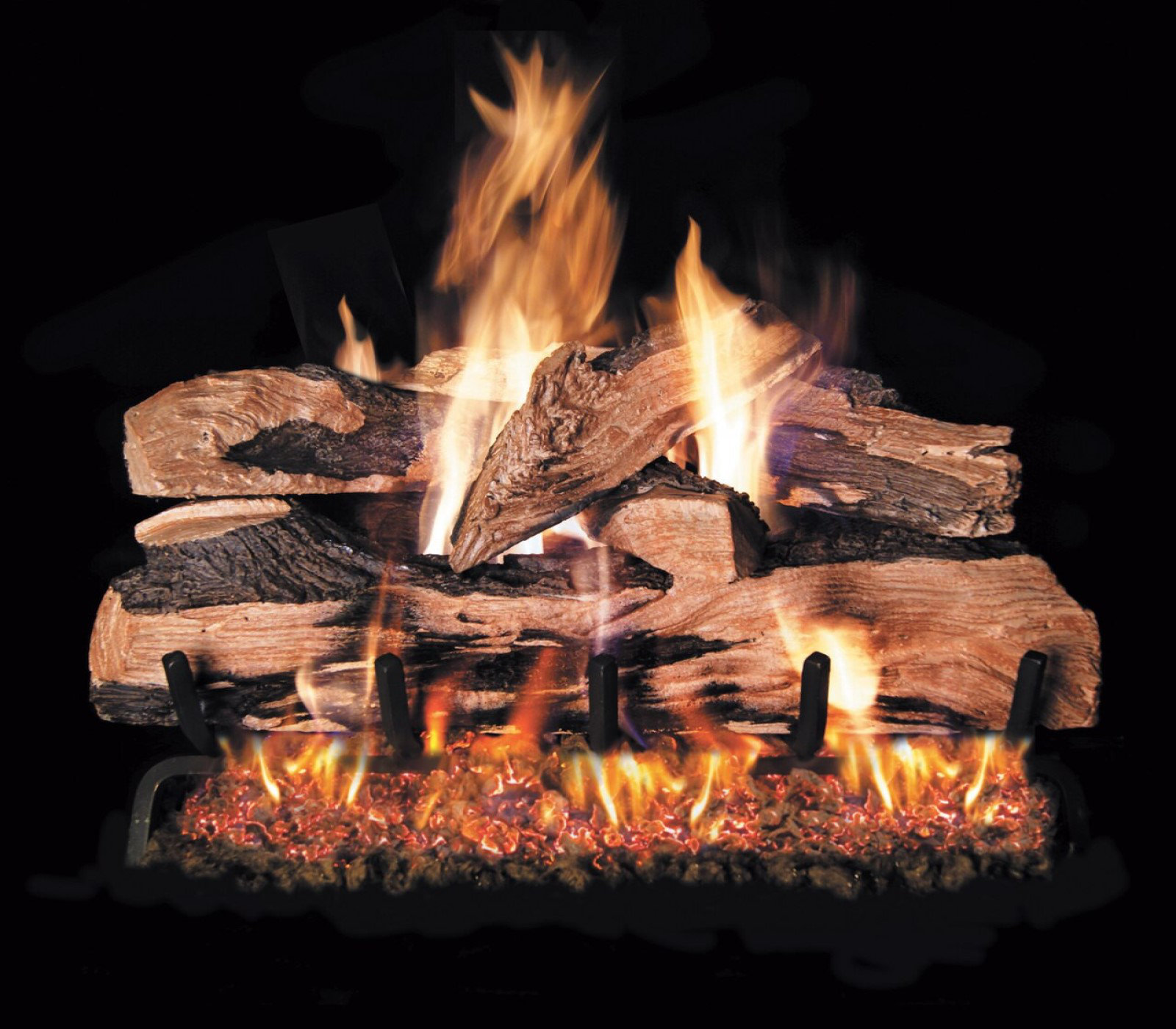 Real Fyre 24" Mountain Birch Log Set With Vented G45 Burner | Wayfair