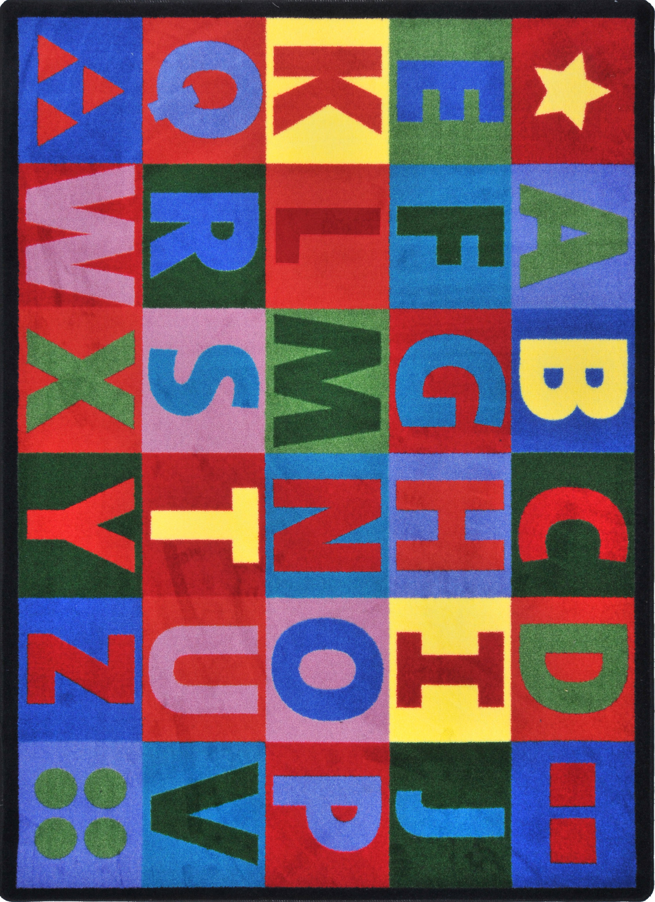 Joy Carpets Oversize Alphabet© Area Rug | Wayfair