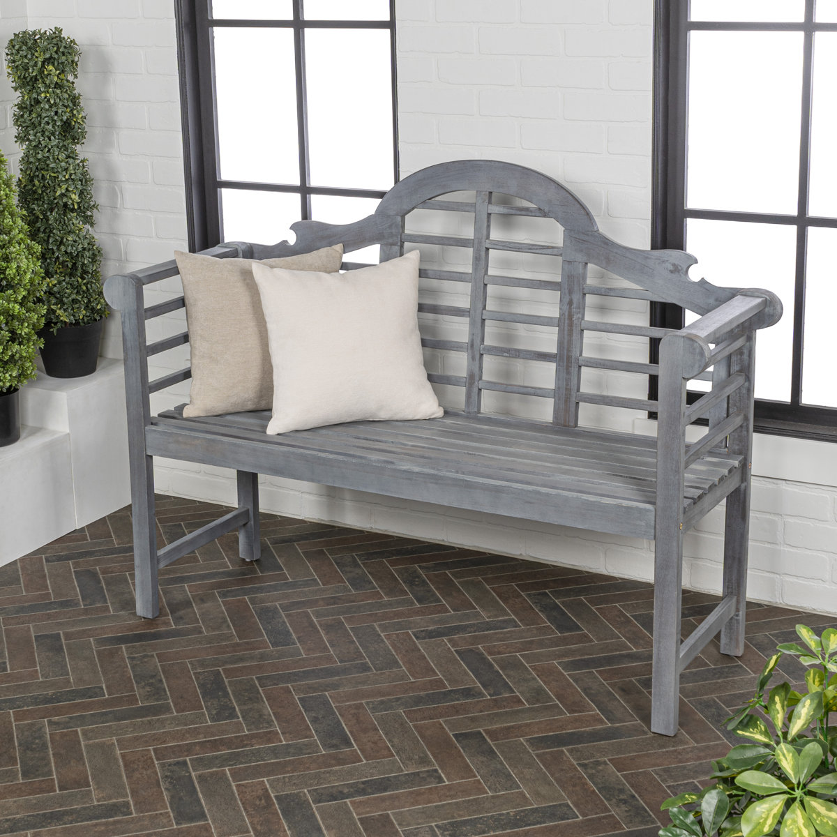 Alcott Hill® Jessica Wooden Garden Bench & Reviews | Wayfair