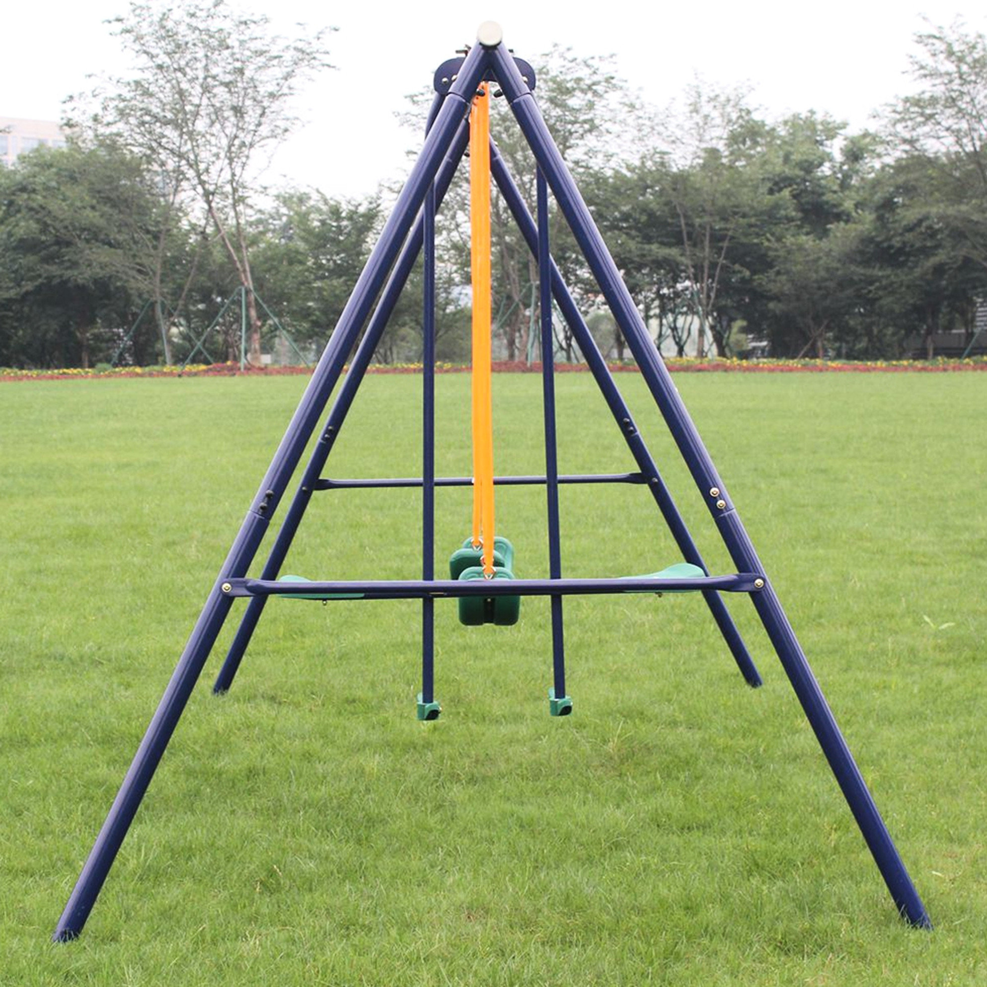 Wovilo Metal Swing With Glider For In 3 - 8 Age Range, Strong A Frame ...