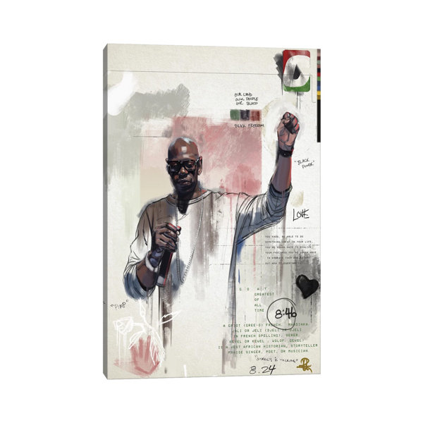 17 Stories G.G.O.A.T by Gordon Rowe - Painting on Canvas | Wayfair.co.uk