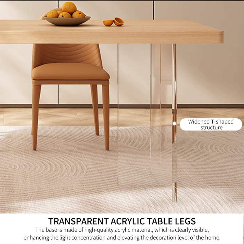 Corrigan Studio® Extendable Sintered Stone Wooden Kitchen Islands Table ...