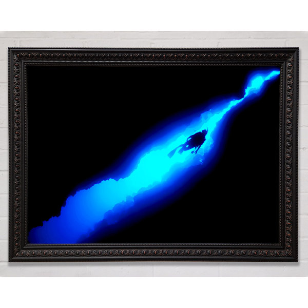 Highland Dunes Blue Deep Sea Diver - Print | Wayfair.co.uk