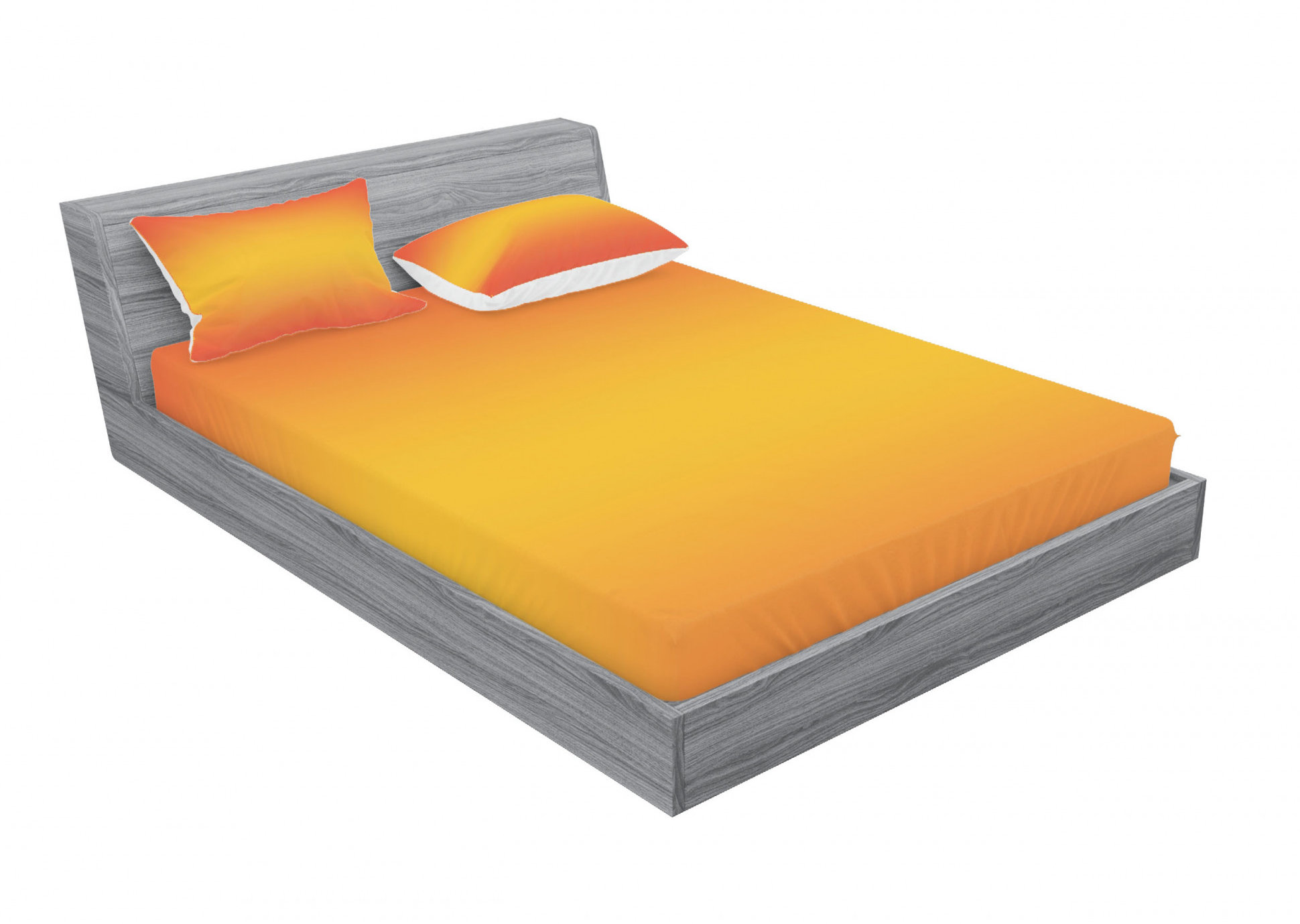 Ambesonne Tropical Sunset Seasons of the Year Inspi Summer Ombre Sheet ...