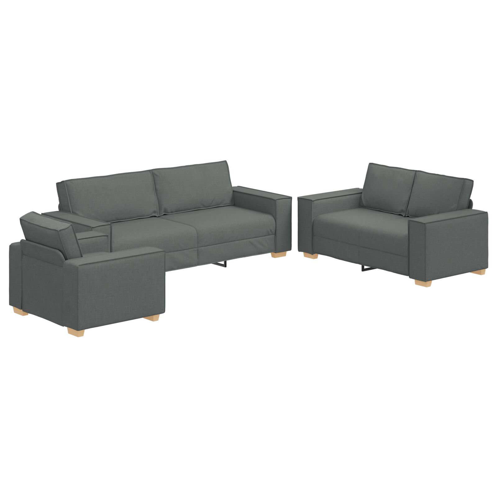 Latitude Run® Sofa Set Set Of 3 Fabric, Wood Large Durable | Wayfair