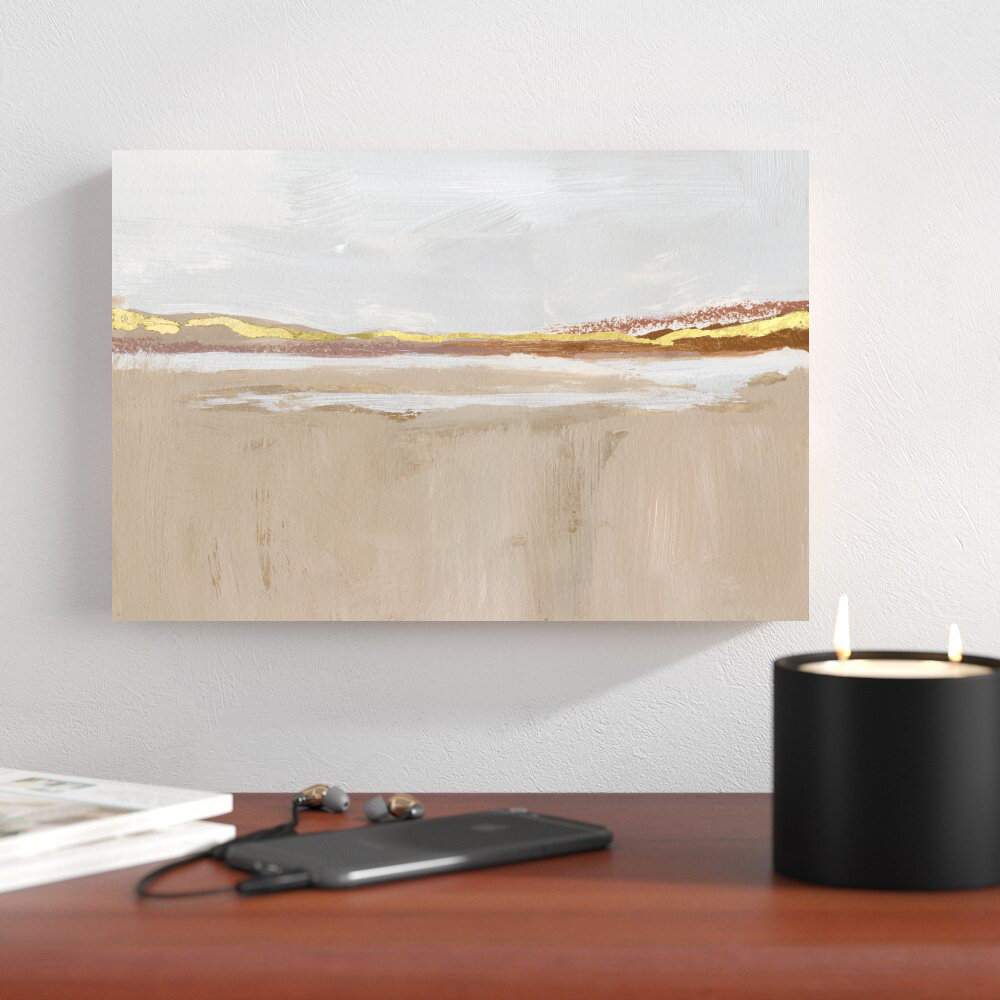 Orren Ellis Gilded Expanse I by Victoria Barnes - Wrapped Canvas Print ...