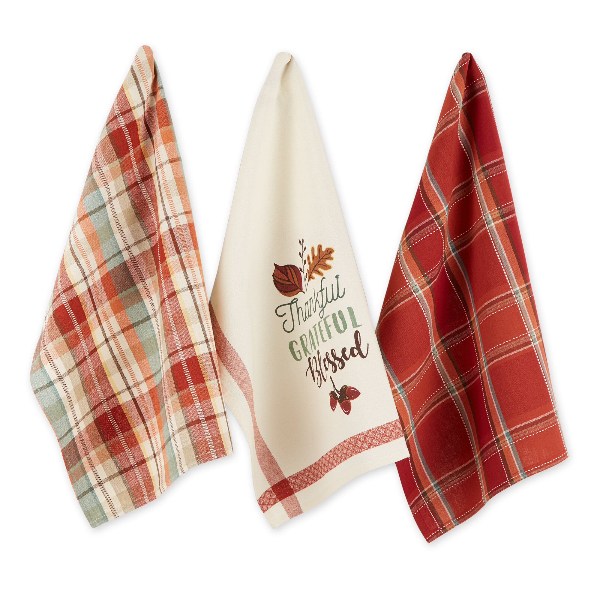 The Holiday Aisle® Asst Thankful Grateful Blessed Dish Cloth | Wayfair
