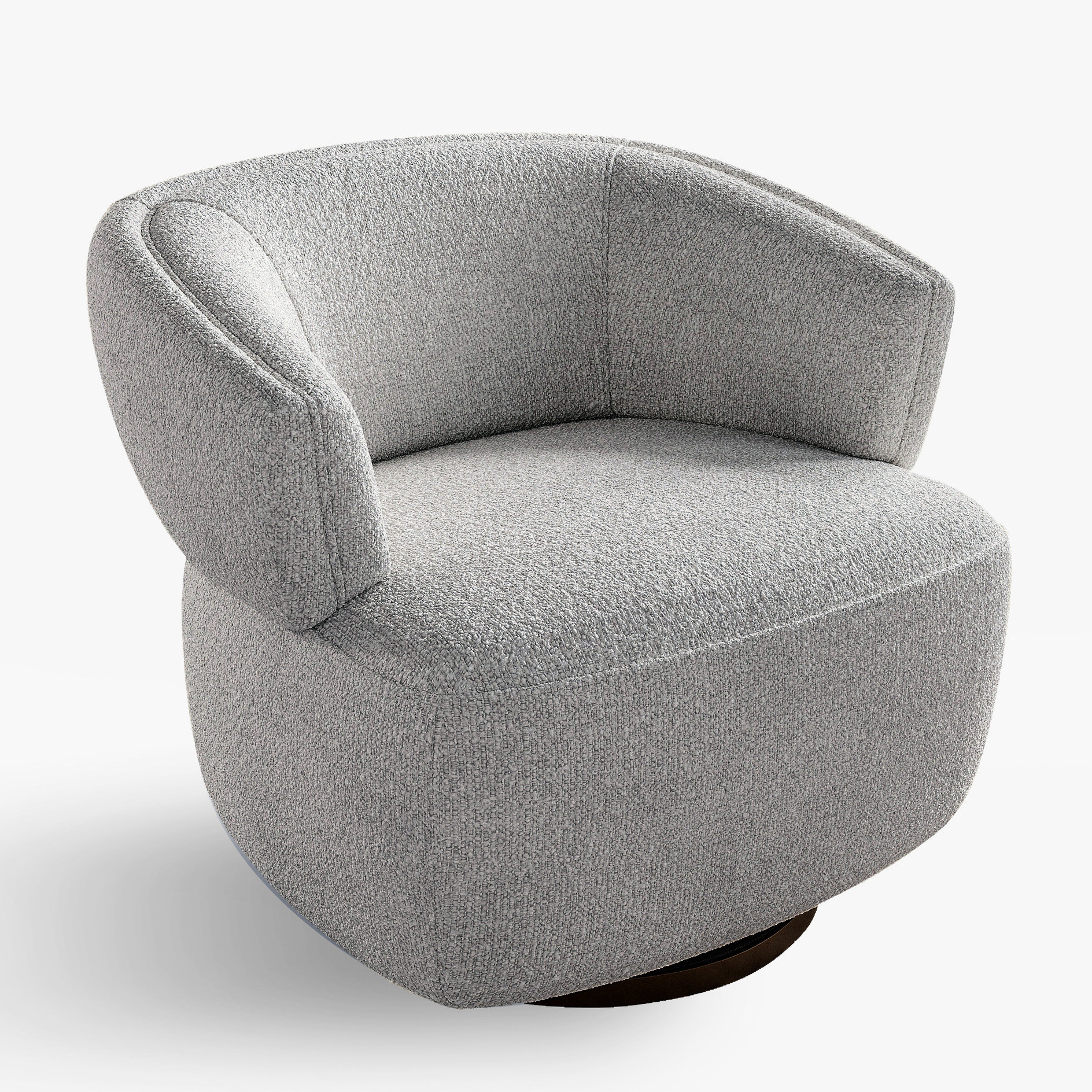 Rosecliff Heights Oversized 360-degree Swivel Accent Chair In Gray ...