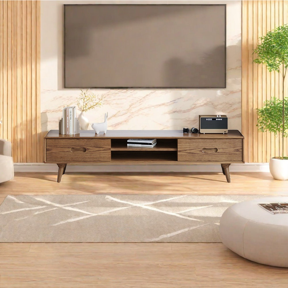 moonlight design New Chinese ash wood TV cabinet - Wayfair Canada