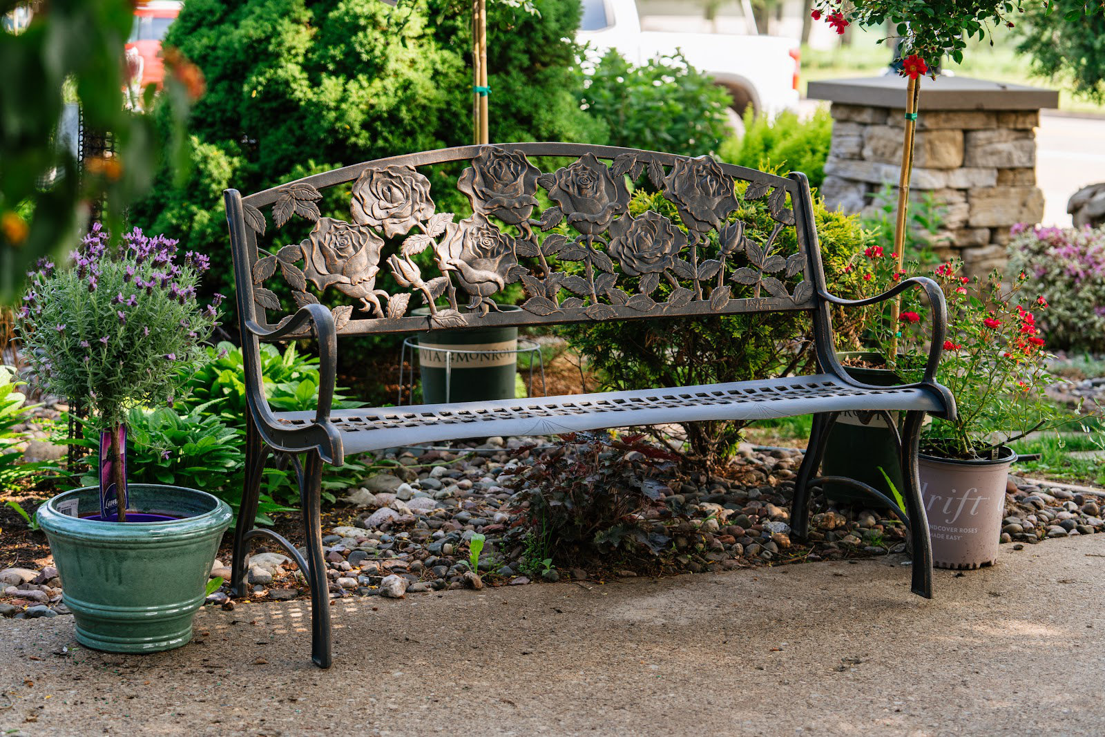 Canora Grey Middlebrook Rose Cast Iron Park Bench & Reviews - Wayfair ...