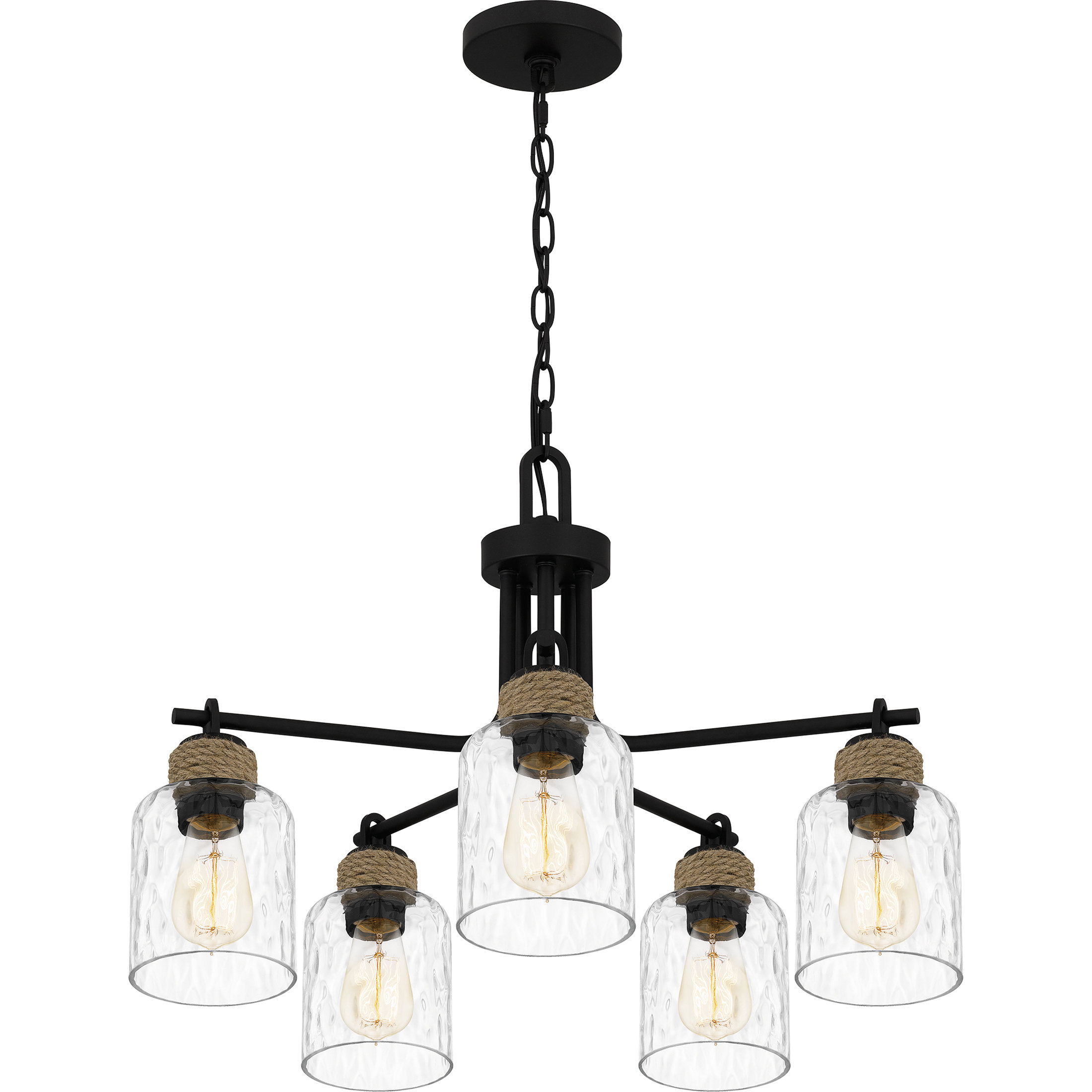 Longshore Tides Baltic 5-Light Matte Black Chandelier - Wayfair Canada