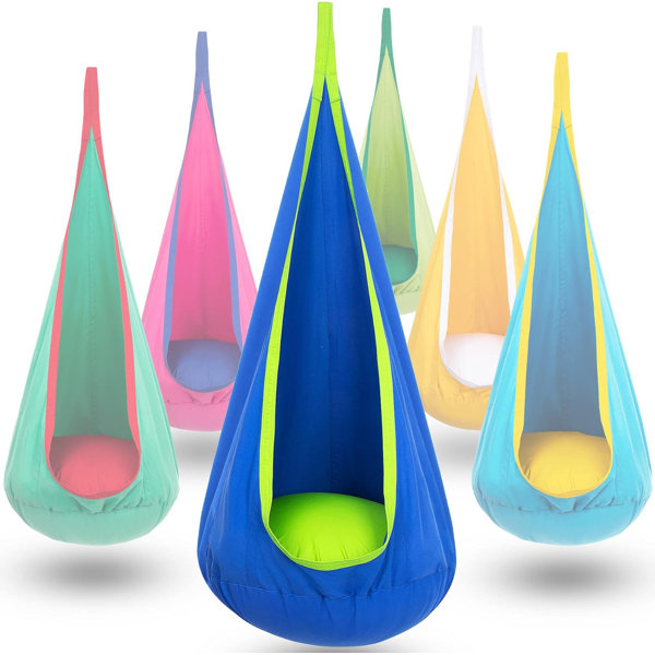 George Oliver Kids Pod Swing Seat, Hanging Hammock Chair with ...