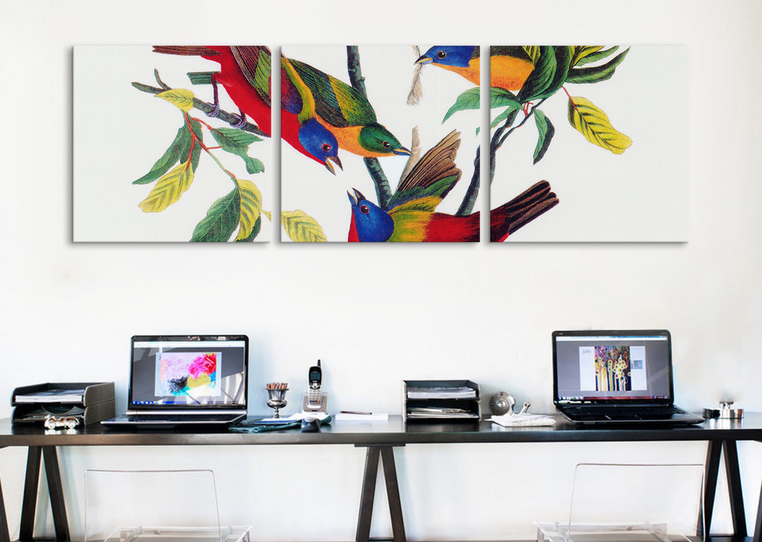 August Grove® Painted Bunting by John James Audubon - 3 Piece Gallery ...