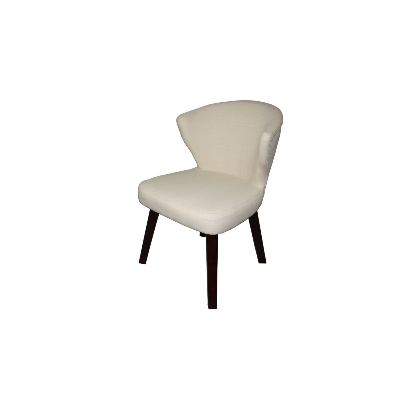 George Oliver 31" Tall Accent Chair "Concave", Cream - Wayfair Canada