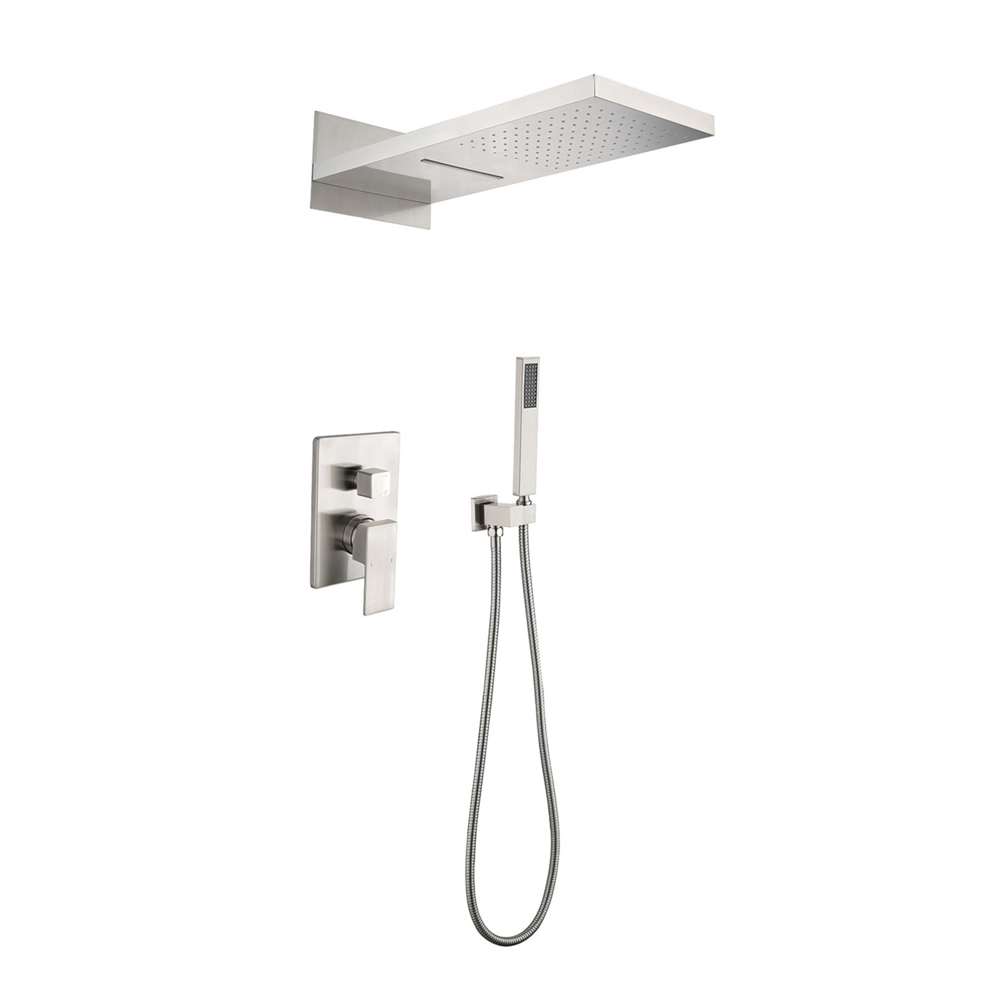 Tryimagine Wall Mounted Waterfall Rain Shower System | Wayfair