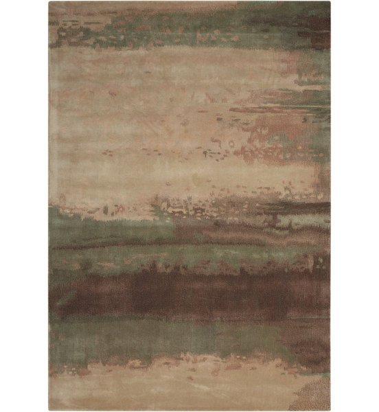 Calvin Klein Hand Knotted Wool Abstract Rug & Reviews | Wayfair