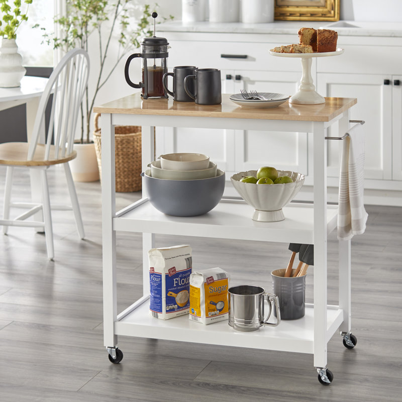 Wade Logan® Batish Kitchen Cart & Reviews | Wayfair