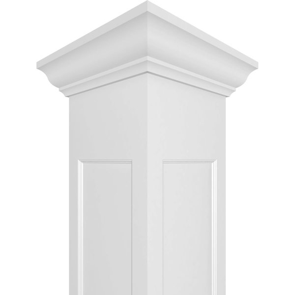 Ekena Millwork Craftsman Classic Square Non-Tapered, Recessed Panel PVC ...