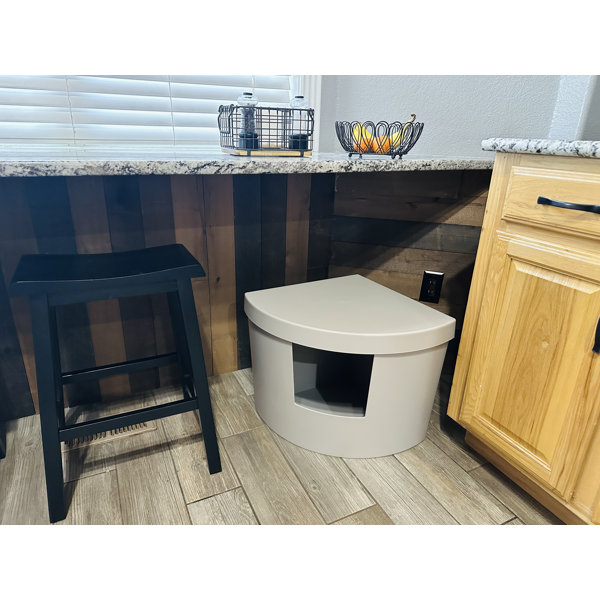 Kitangle, LLC Plastic Enclosed Litter Box & Reviews | Wayfair