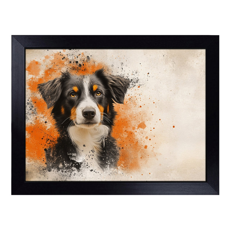 George Oliver Border Collie Dog Vol.5 Lap Tray with Cushion | Wayfair.co.uk