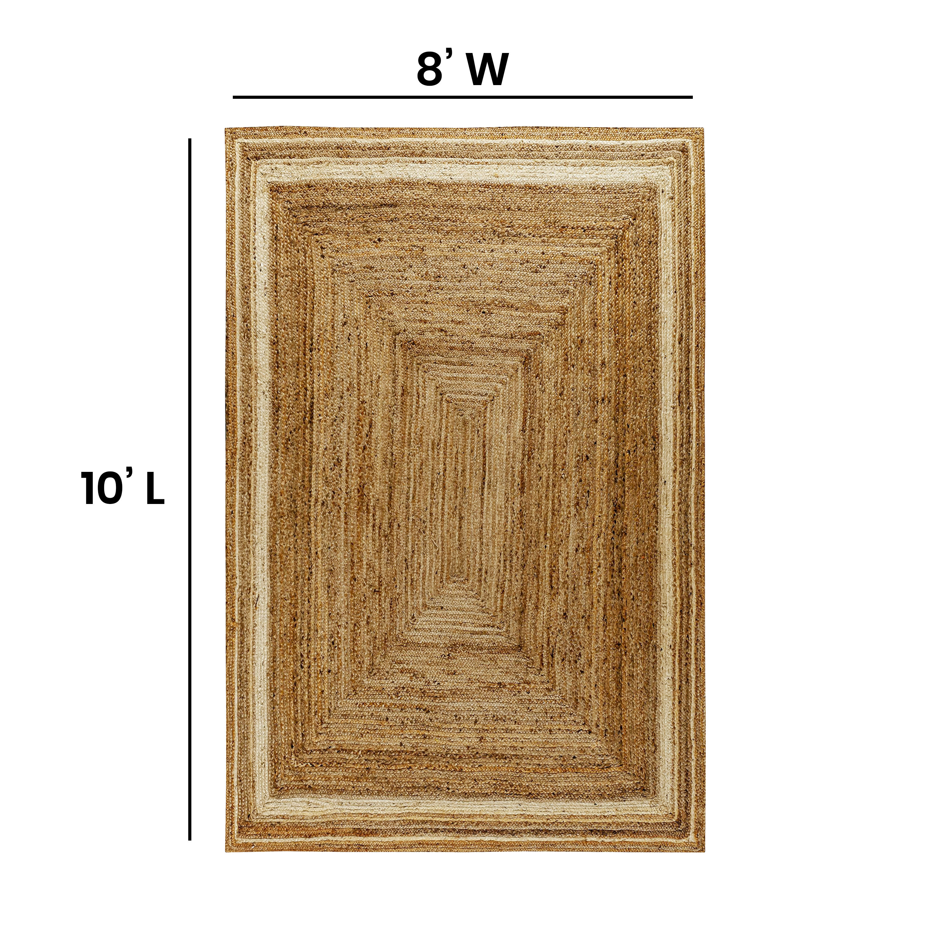 Taylor & Logan Rectangle Rectangle 8' X 10' Jute/Sisal Area Rug | Wayfair