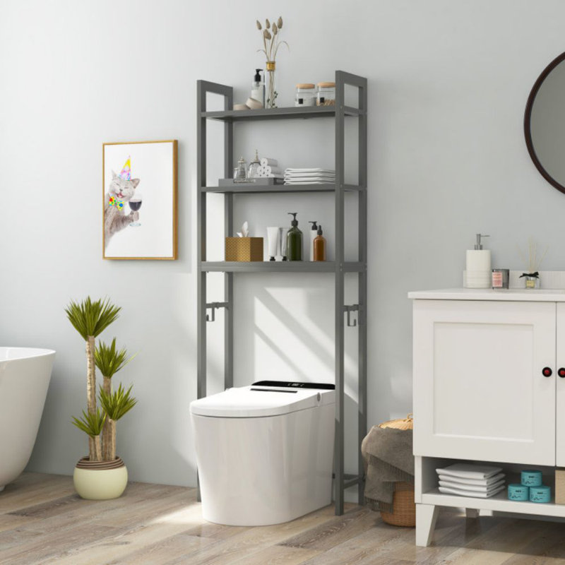 Rebrilliant Nicolea Metal Freestanding Over The Toilet Storage | Wayfair