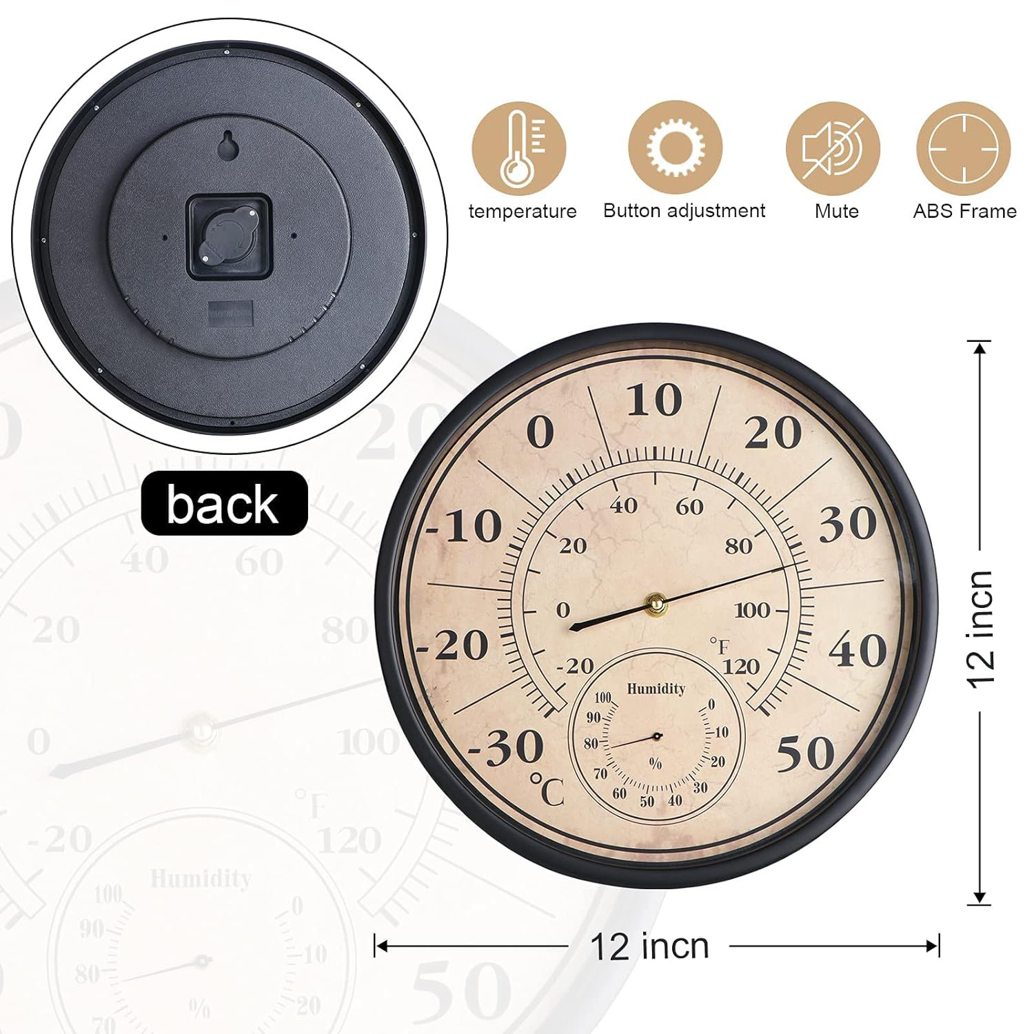 WONDER garden Outdoor Thermometer | Wayfair