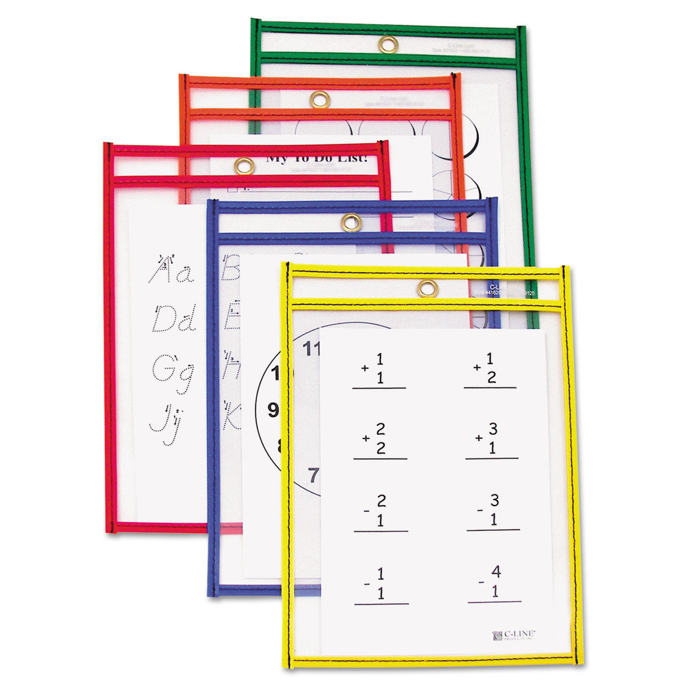 C-Line Products, Inc. Reusable Dry Erase Pocket Flash Cards | Wayfair