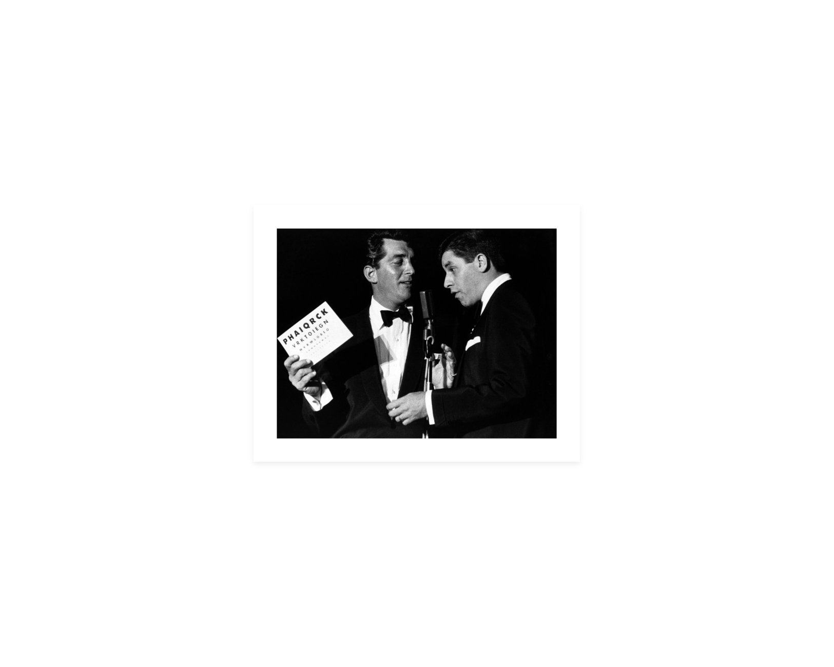 Globe Photos Entertainment & Media Dean Martin with Jerry Lewis ...