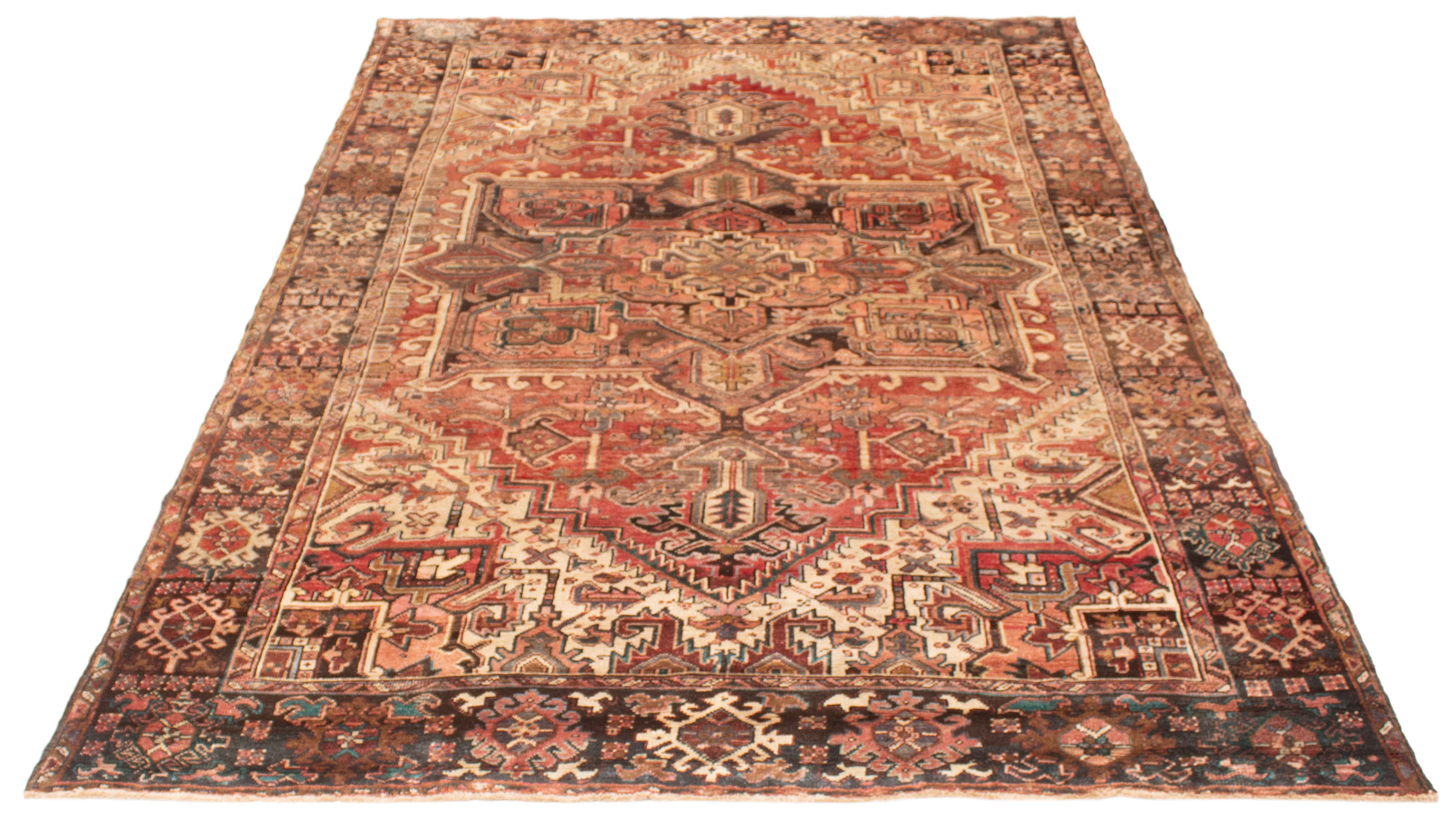 Isabelline Cletus One-of-a-Kind 7'9" X 11'1" 1990s Wool Area Rug Red ...